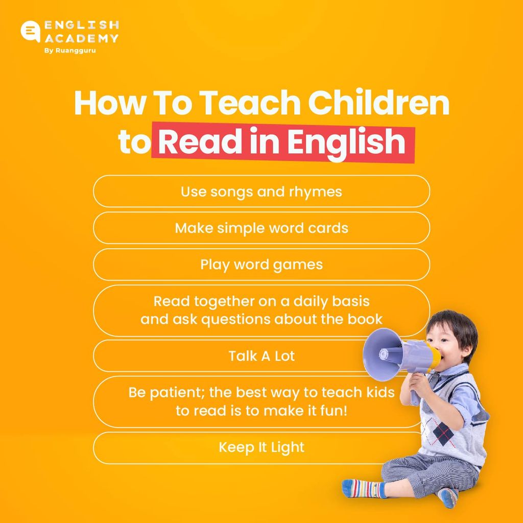 Cara Mengajar Anak Membaca dalam Bahasa Inggris